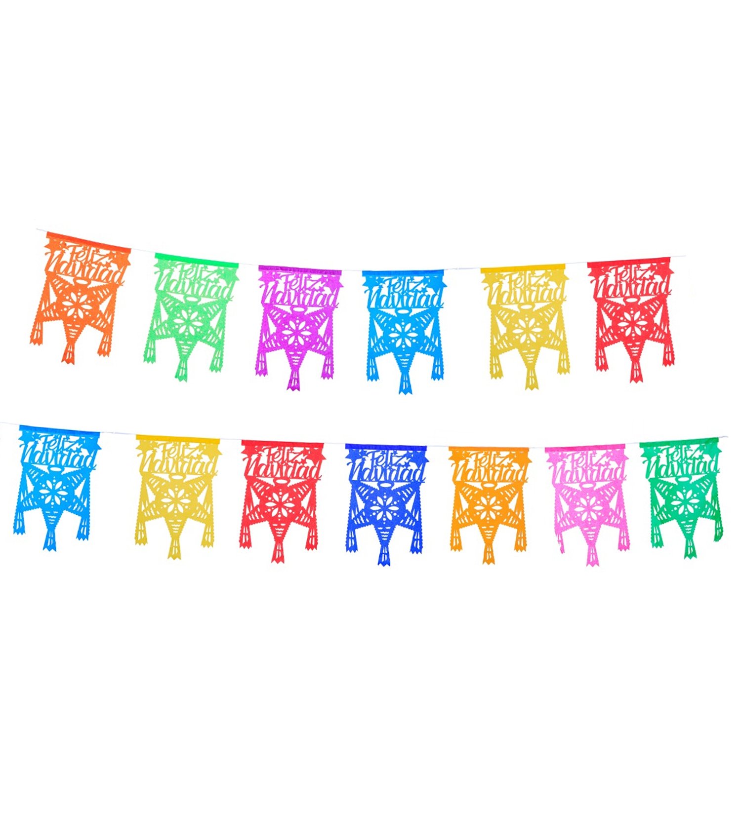 Tira 1/4 de papel piñata con letrero – Papel Picado El Poblanito